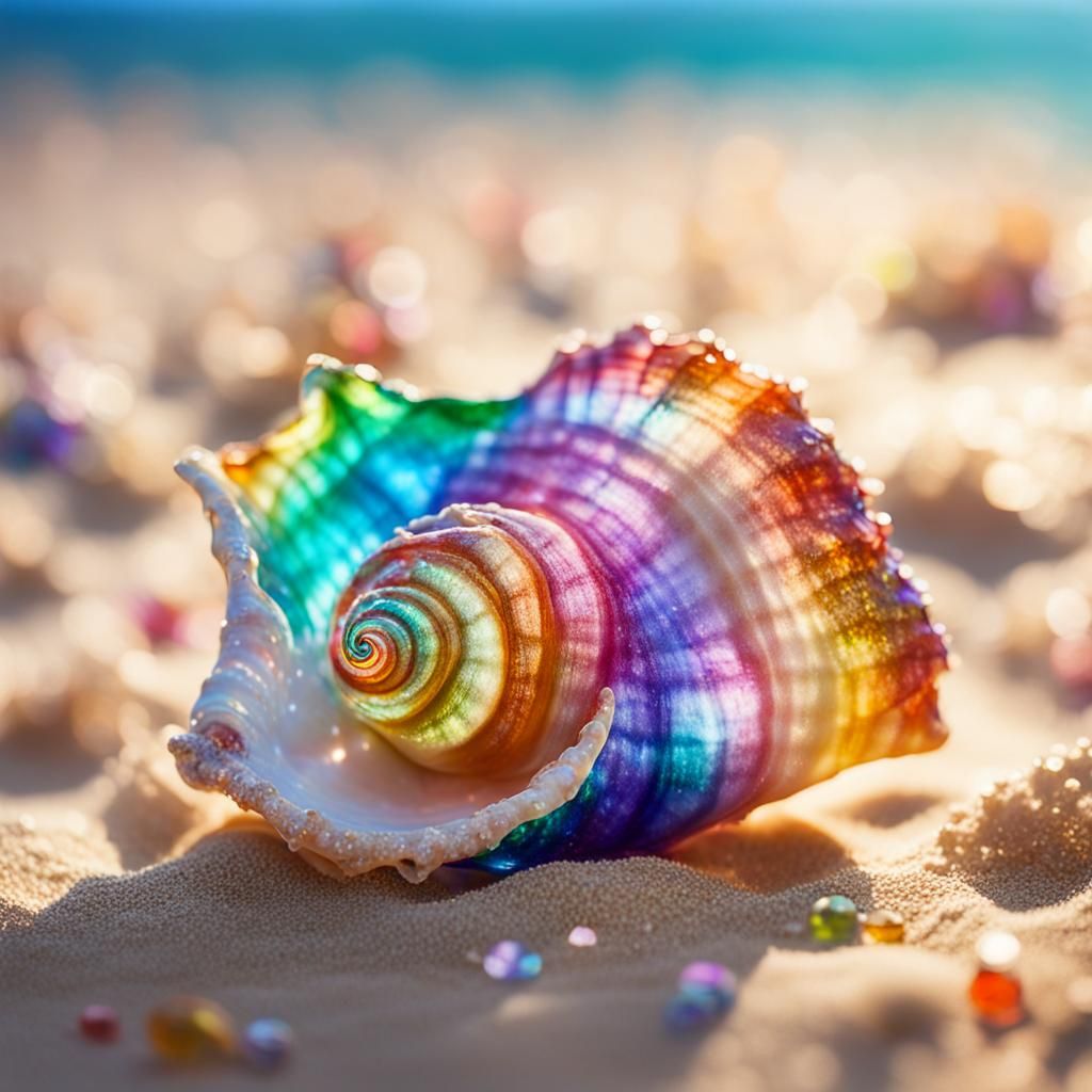 Glass Seashell - AI Generated Artwork - NightCafe Creator