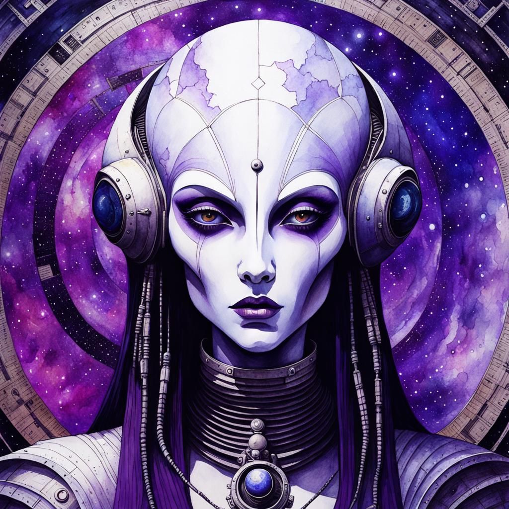 Alien beauty - AI Generated Artwork - NightCafe Creator