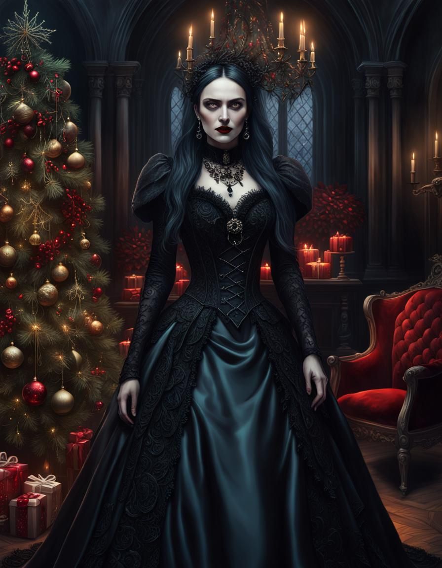 Nocturnal Yuletide - AI Generated Artwork - NightCafe Creator