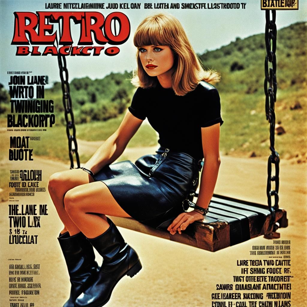 The cover of Retro Magazine showing Laurie Bird wearing a latex mini ...