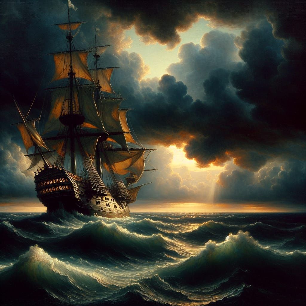 VOC ship - AI Generated Artwork - NightCafe Creator