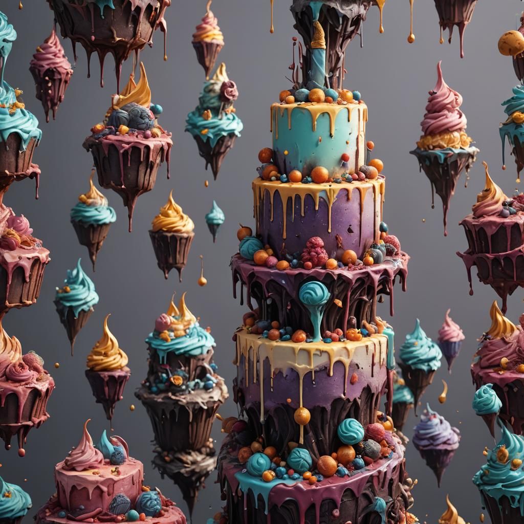 Cake Sculpture - AI Generated Artwork - NightCafe Creator
