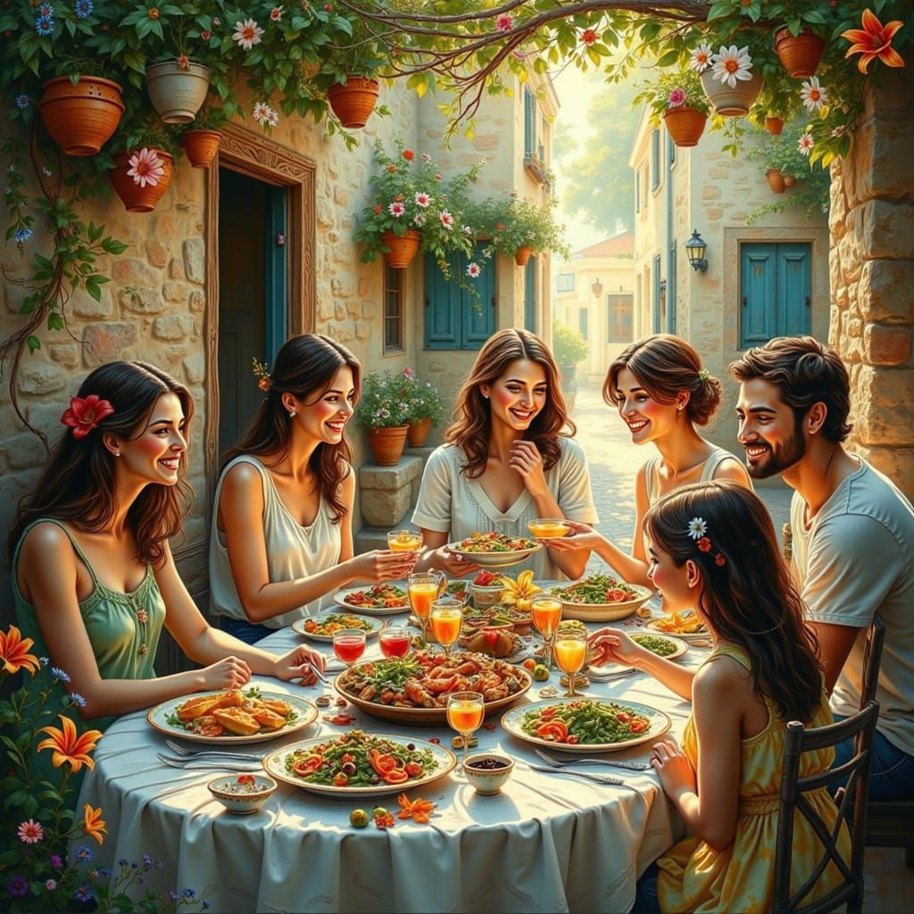 Traditional Clean Monday table - Traditional Clean Monday ...