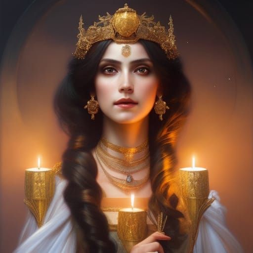 Good Queen Hecuba, illuminated. - AI Generated Artwork - NightCafe Creator