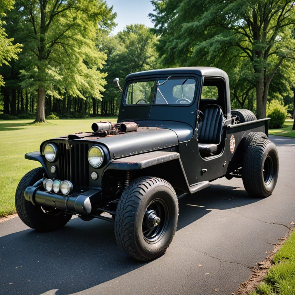 1949 Willys CJ2 rat rod - 1949 Willys CJ2 rat rod