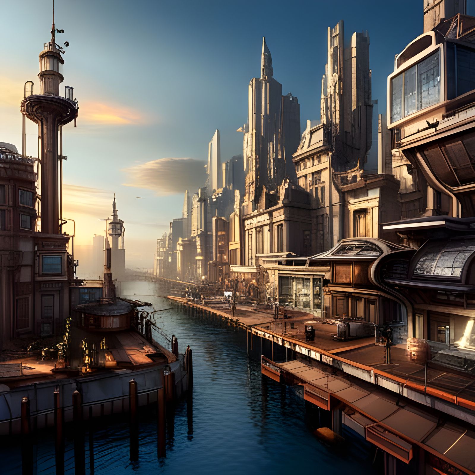 Galactic cities, in world's unknown - AI Generated Artwork - NightCafe ...