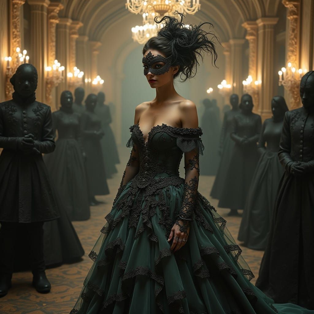 Vampire masquerade ball - Ethereal Masquerade Queen in Victo...