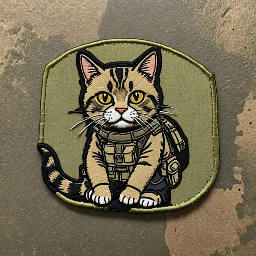 Tactical cat humorous morale patch. - AI Generated Artwork - NightCafe ...