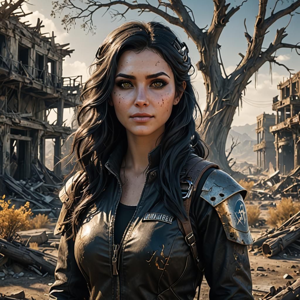 Fallout Tabletop-RPG character. beautifull young lady with curvy body ...