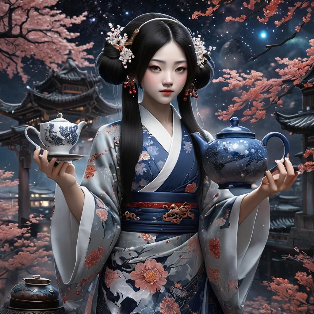 The Beauty of a Geisha - AI Generated Artwork - NightCafe Creator