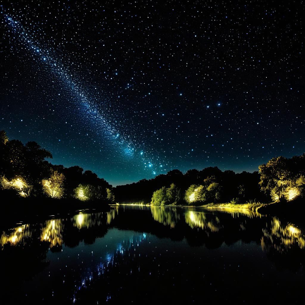 Night sky - AI Generated Artwork - NightCafe Creator