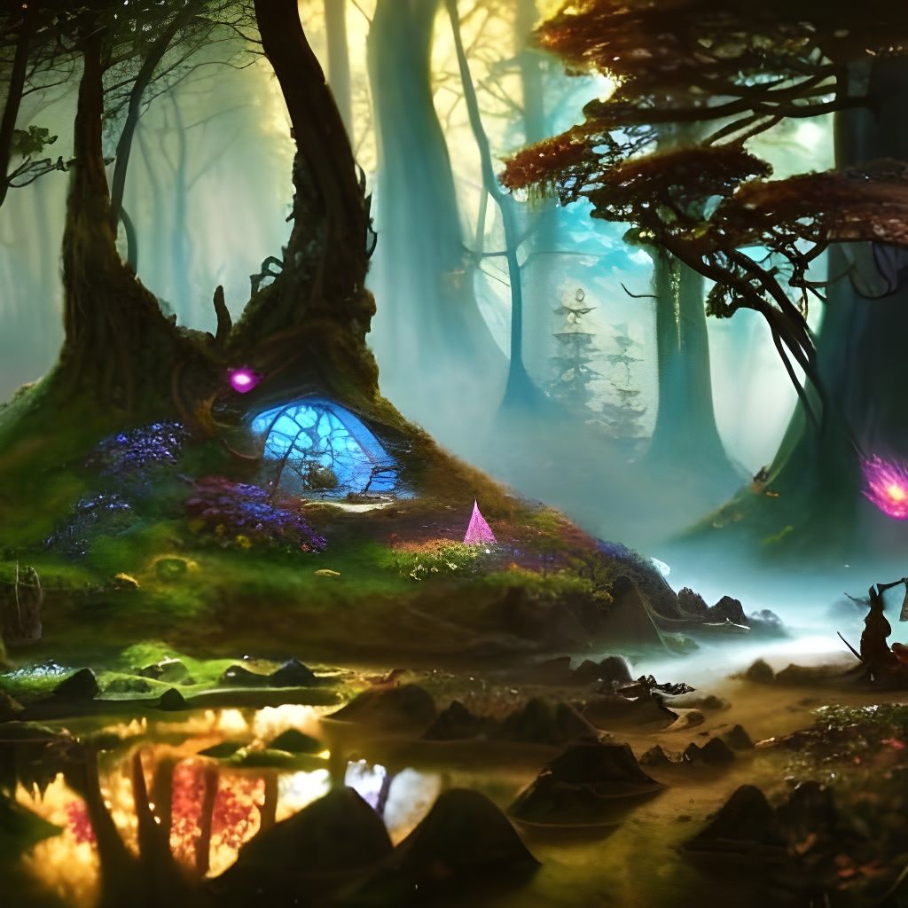 Magical Forest - AI Generated Artwork - NightCafe Creator
