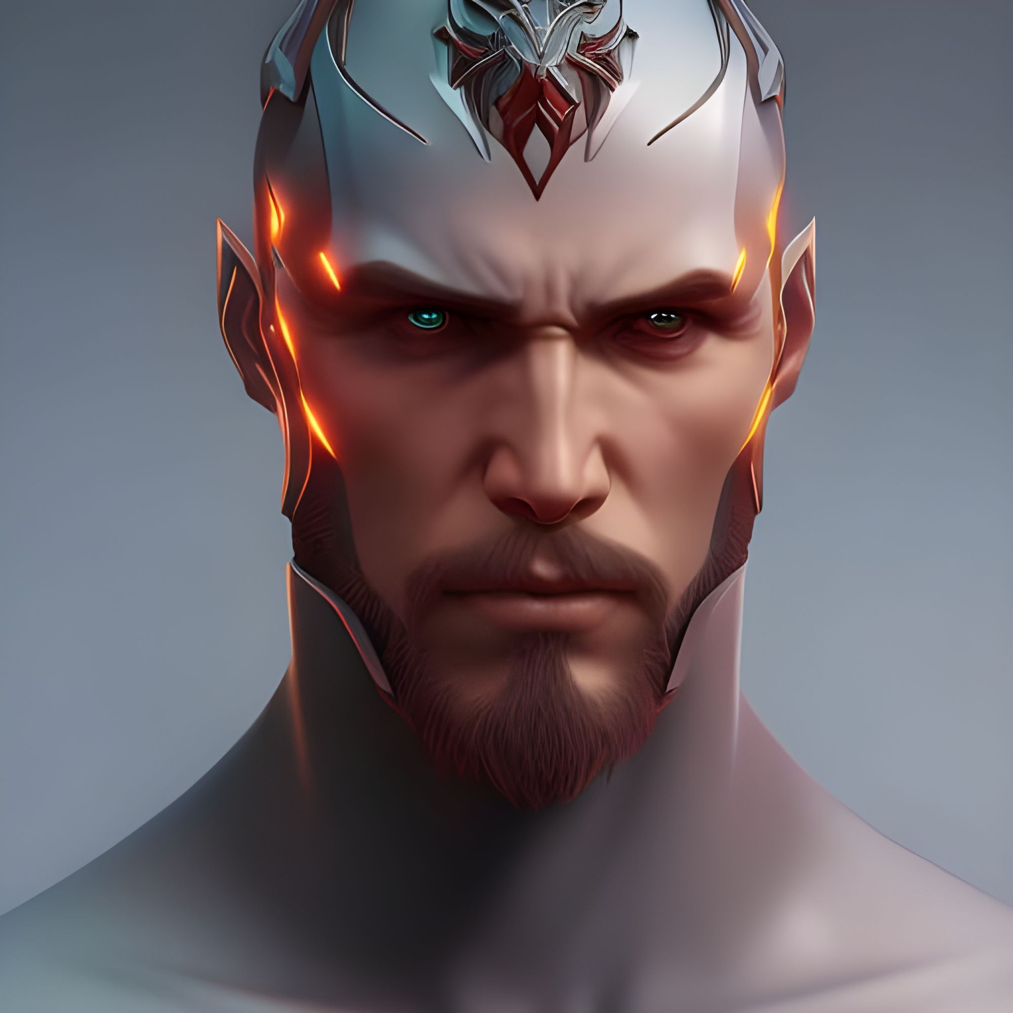 Portrait of a cyborg male, made @NightCafeStudio : r/nightcafe