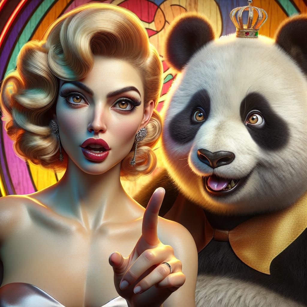 Panda King's Bamboo - AI Generated Artwork - NightCafe Creator