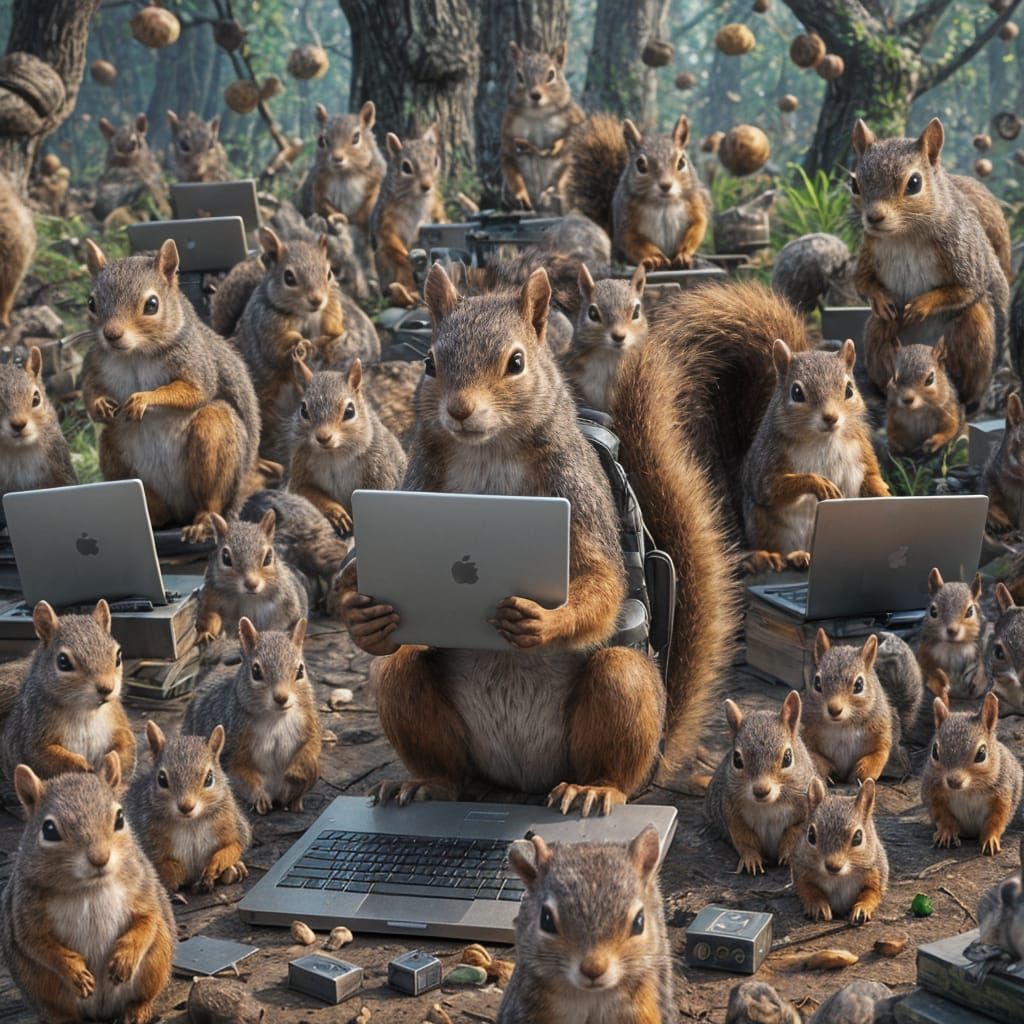 Create It With Squirrel Power! - AI Generated Artwork - NightCafe Creator