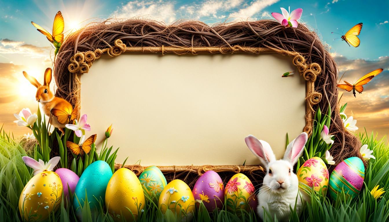 Easter-themed Frame - AI Generated Artwork - NightCafe Creator