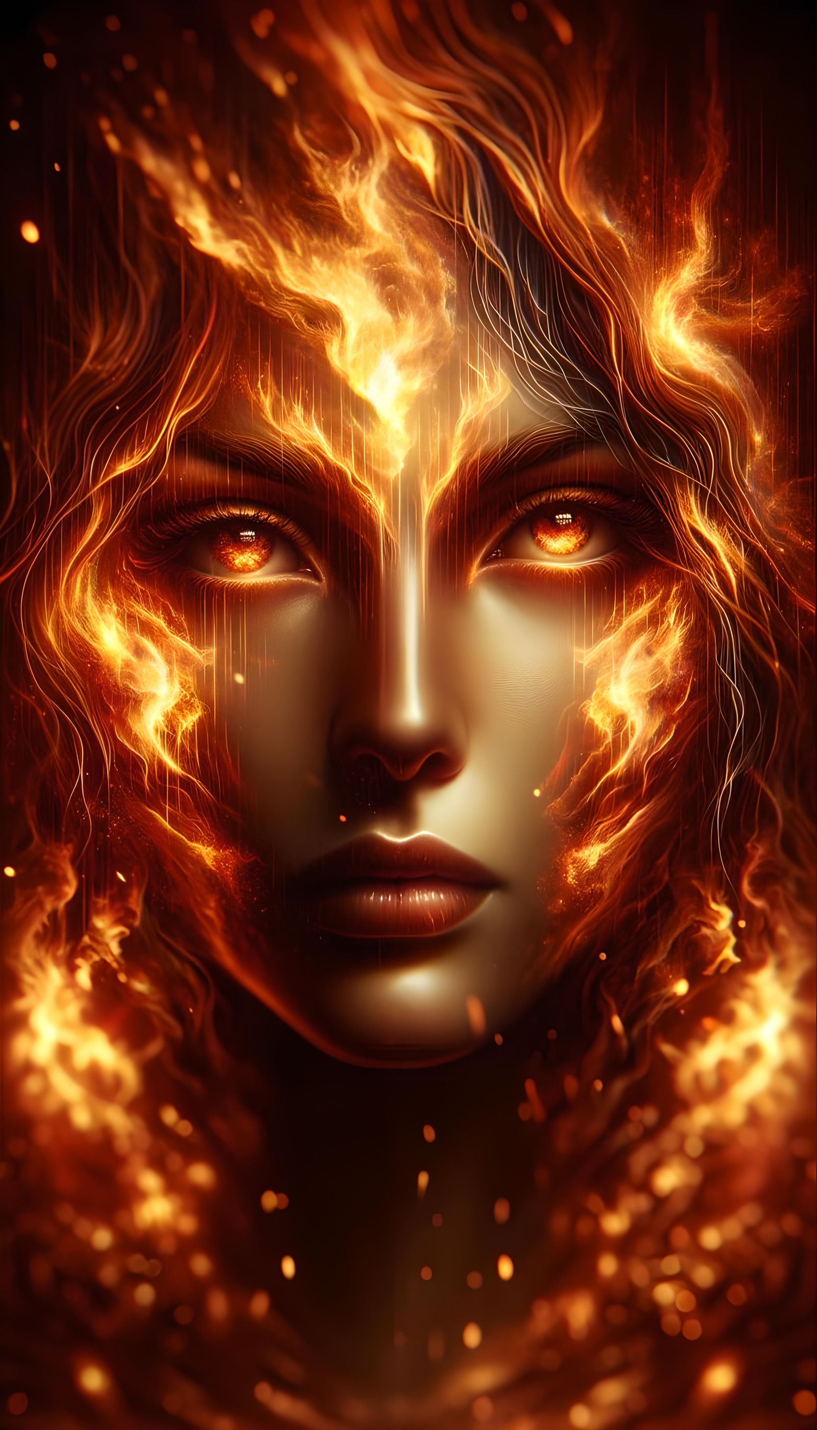 Flames of Intensity-Firey Portraits - AI Generated Artwork - NightCafe ...