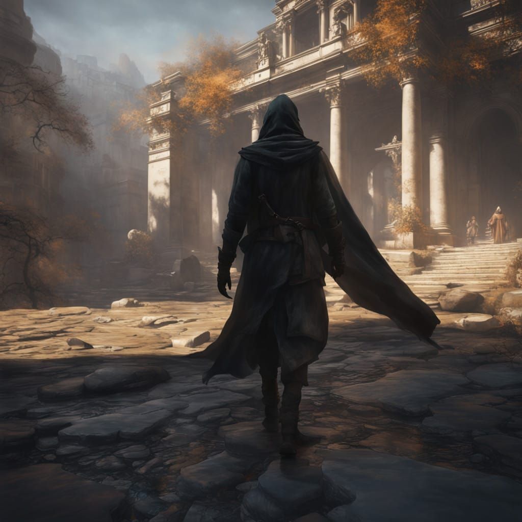 Mysterious Figure 4 Assassin - Ethereal Assassin in Dramatic...