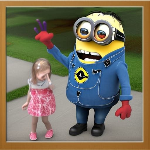 minion with your mom - AI Generated Artwork - NightCafe Creator