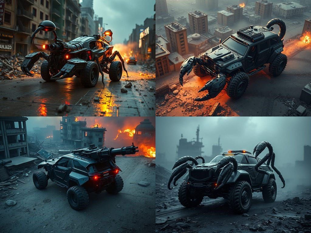 Scorpio Battle bot - Cybernetic Scorpion Battle Bot in Apoca...