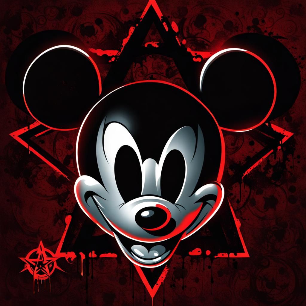 Mickey the devil - AI Generated Artwork - NightCafe Creator