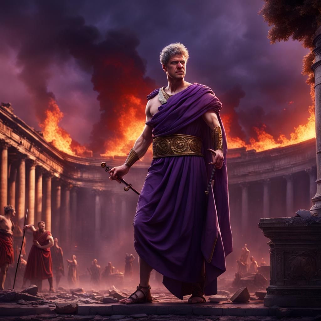 While Rome Burns! - AI Generated Artwork - NightCafe Creator