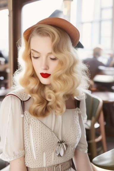 Diner Girl - AI Generated Artwork - NightCafe Creator