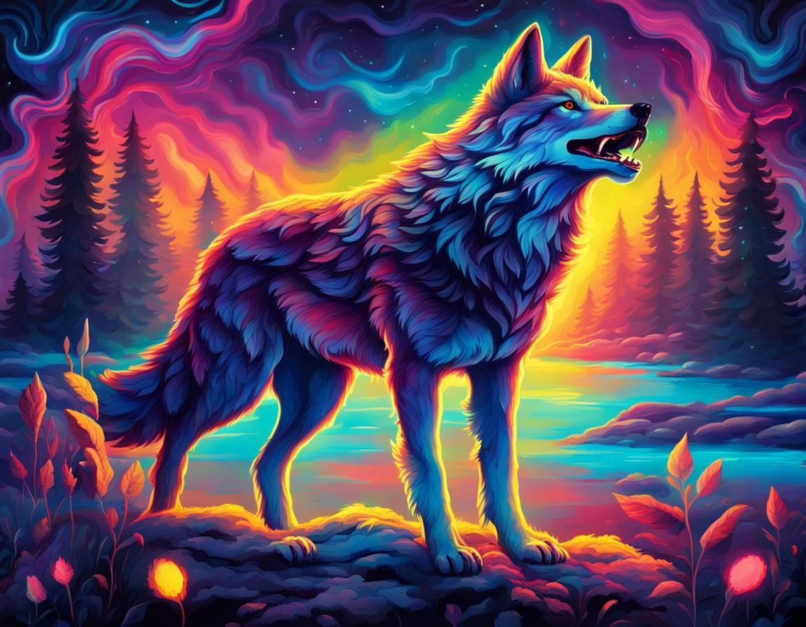 Wondrous Wolf - AI Generated Artwork - NightCafe Creator