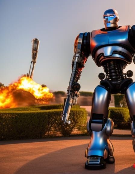 Terminator killers. Disney Pixar company - AI Generated Artwork ...