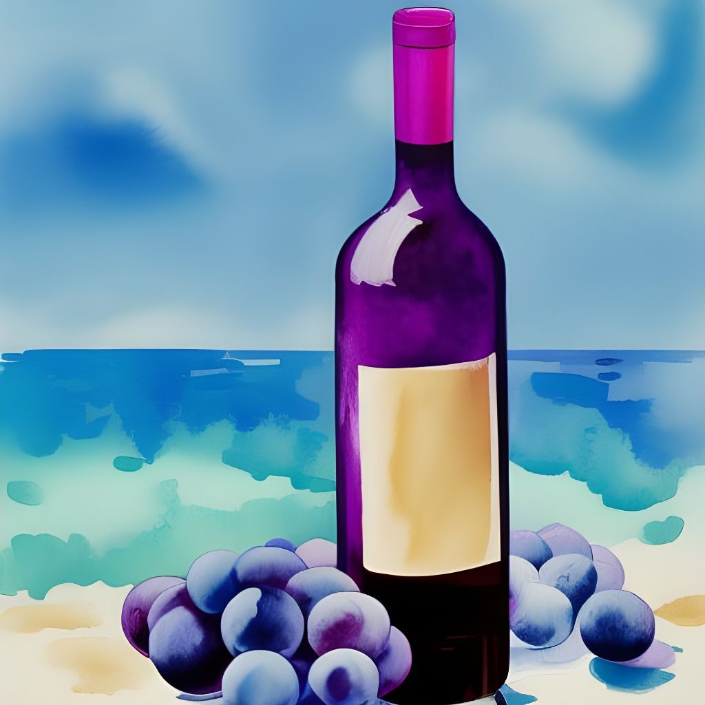 Beach Wine - AI Generated Artwork - NightCafe Creator