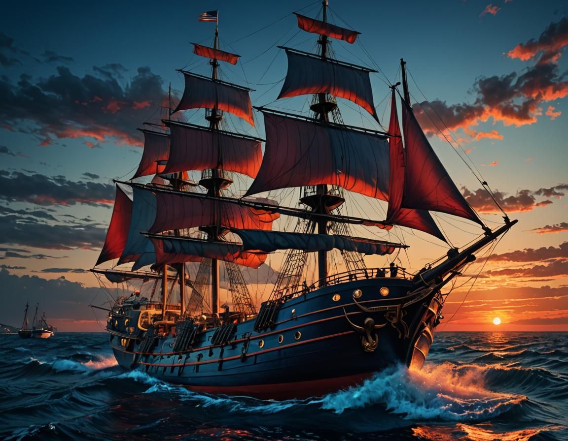 Nautical Twilight - AI Generated Artwork - NightCafe Creator