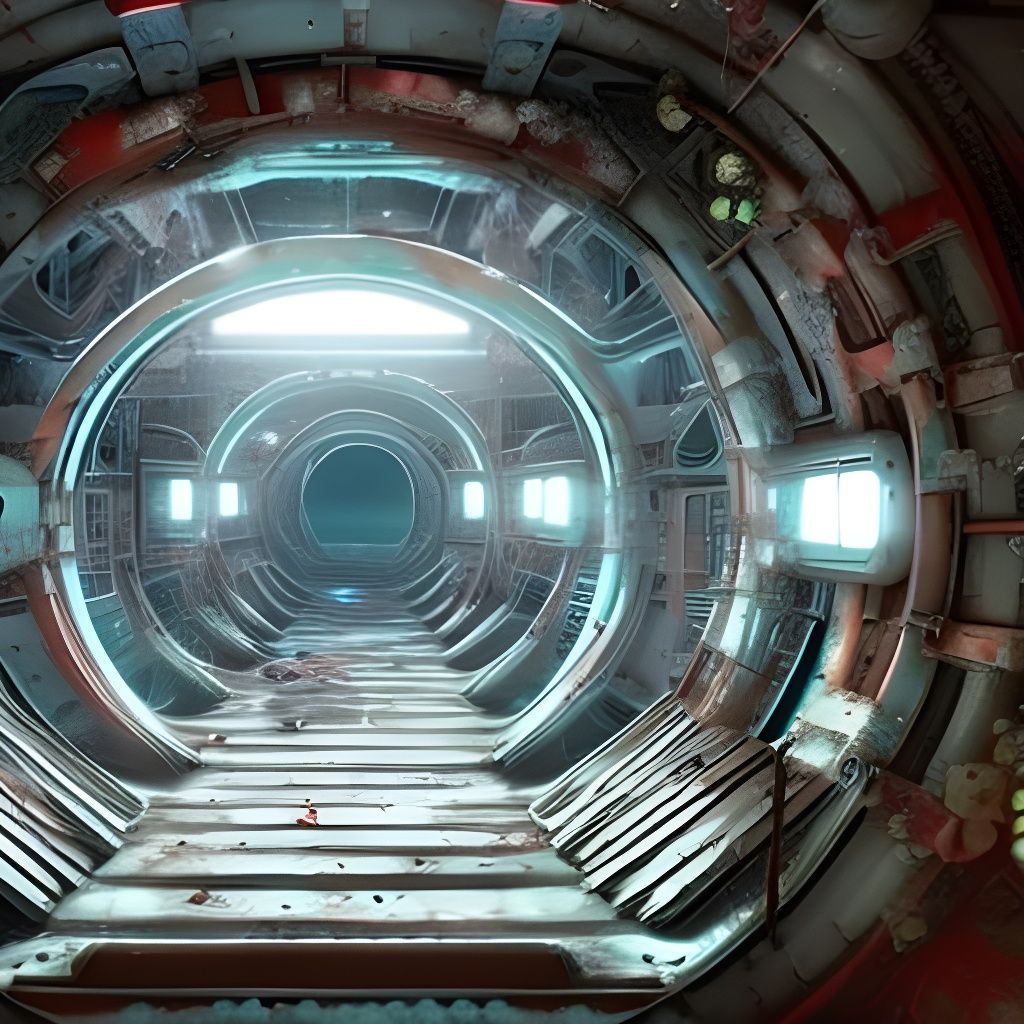 Abandoned Space Station - AI Generated Artwork - NightCafe Creator