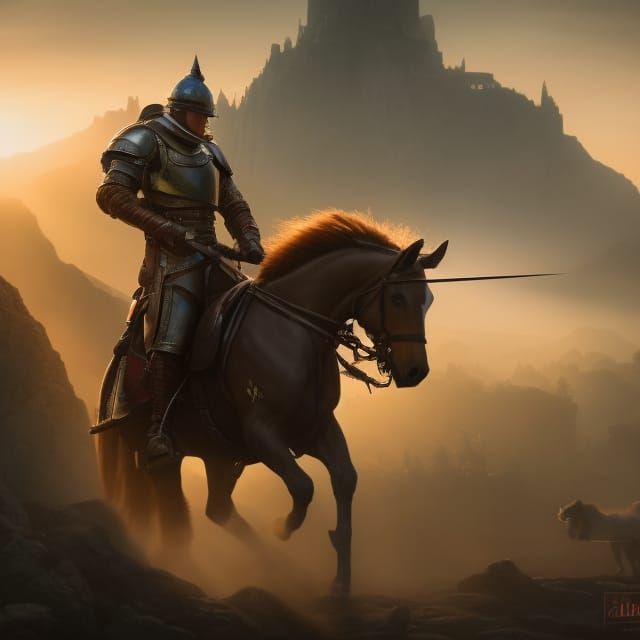 A Knight's Brave Ride - AI Generated Artwork - NightCafe Creator