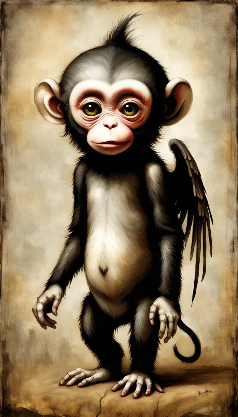 "Winged Monkey, from The Wizard of OZ": photograph by Stephen Gammell ...