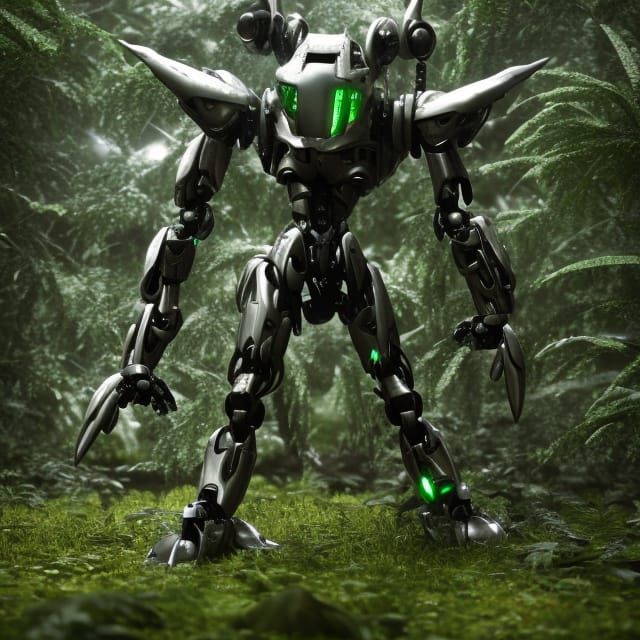 Deep Woods Mecha - AI Generated Artwork - NightCafe Creator