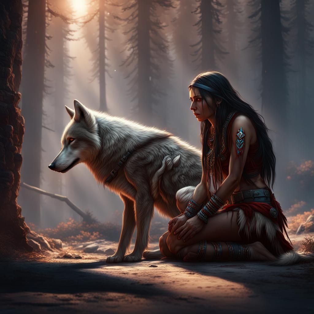 "Bonded Souls II' - AI Generated Artwork - NightCafe Creator