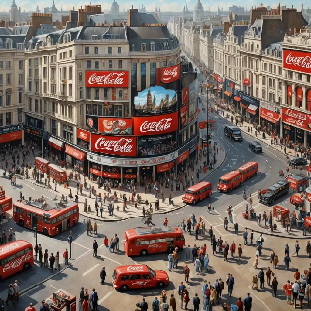 London Picadilly Circus - AI Generated Artwork - NightCafe Creator