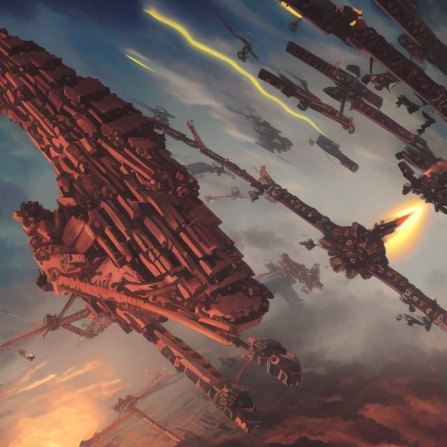 Airships - AI Generated Artwork - NightCafe Creator