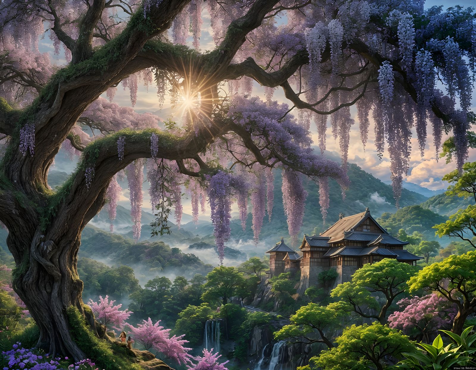 Japanese Wisteria Tree - Ethereal Japanese Wisteria Tree in ...