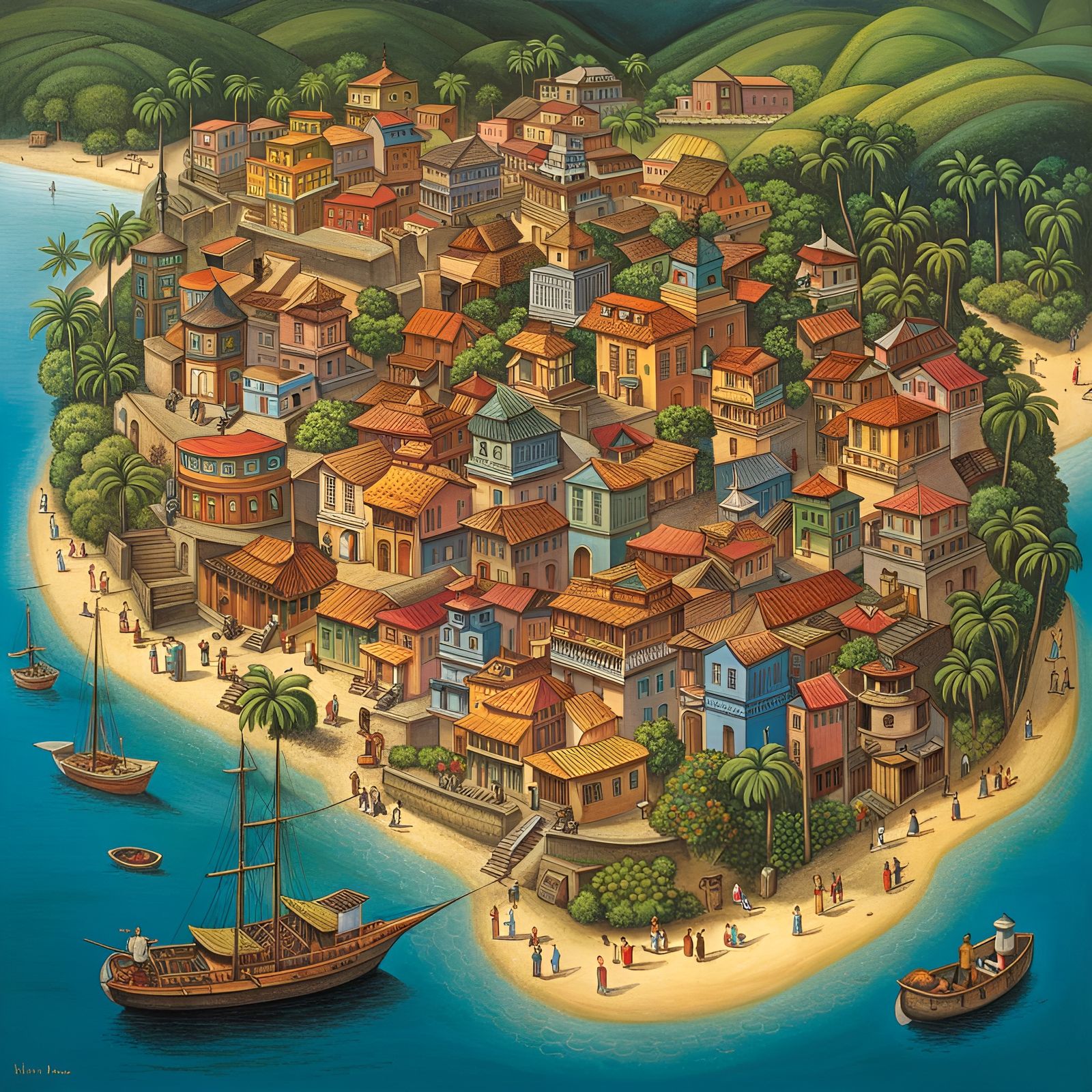 The imaginary island-town of Macondo, Colombia, as described by Gabriel ...