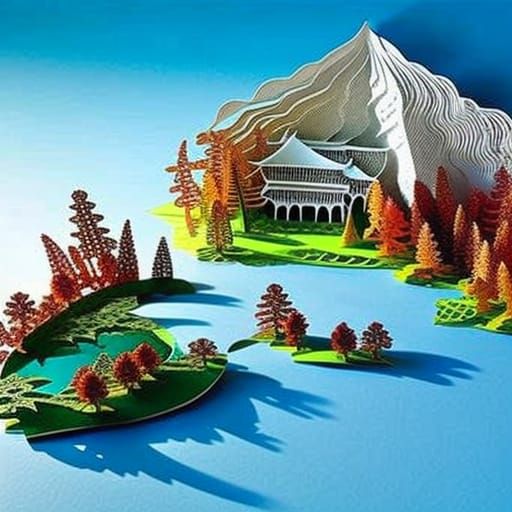 Kami Paper Art - Intricate 3D Paper Sculptures of Ancient Co...