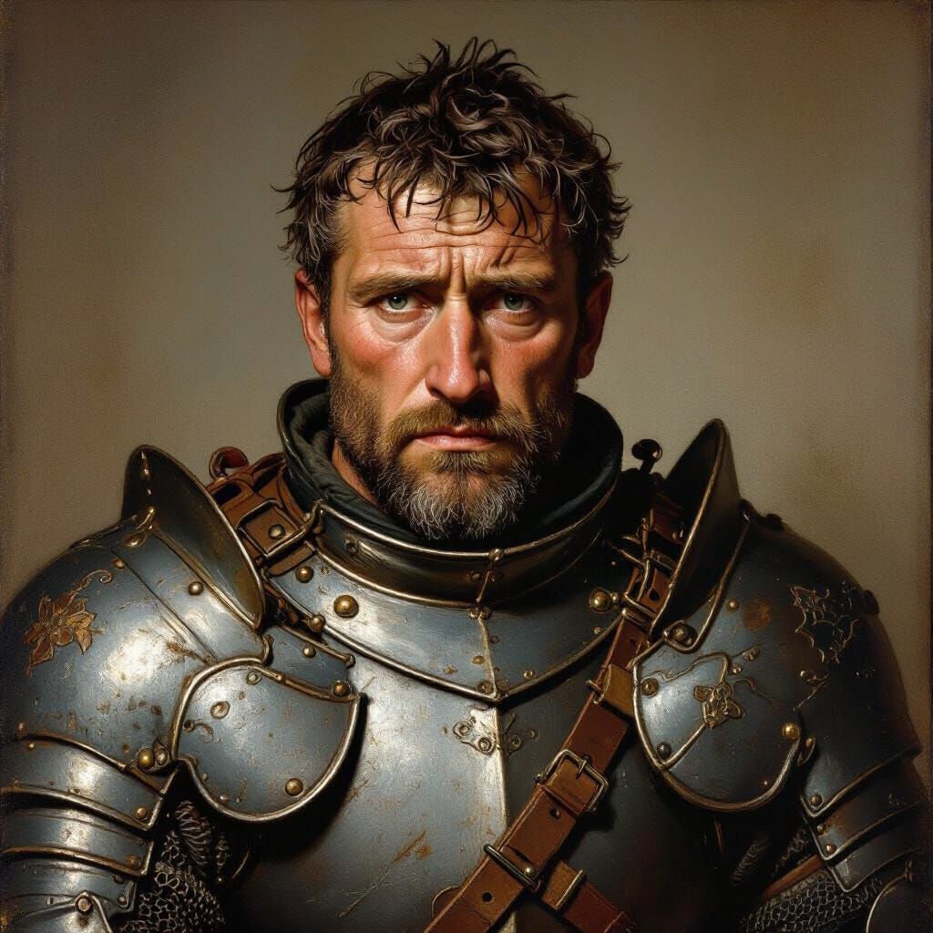 Medieval German Knight in Renaissance Style - AI Art