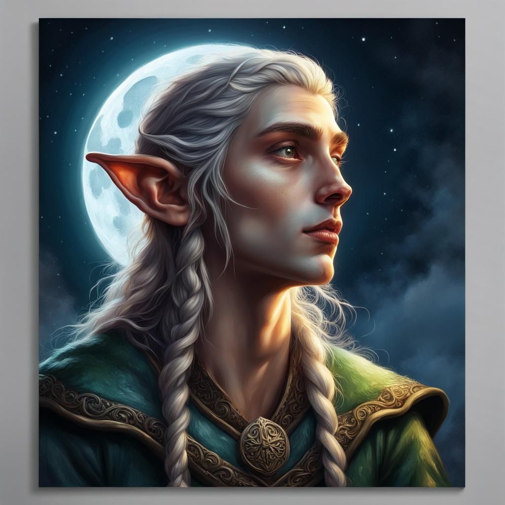 Moonlight Elf 7 - AI Generated Artwork - NightCafe Creator