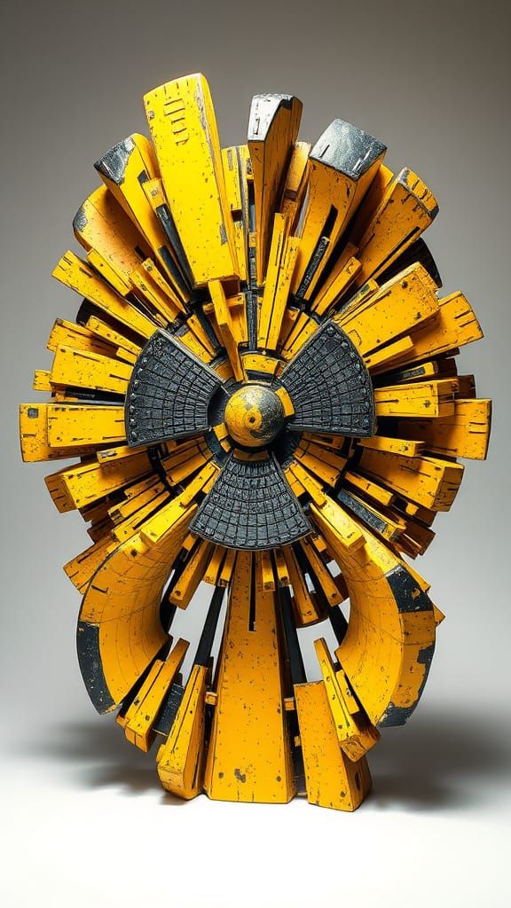 Radiant Forms in Atomic Detail - AI Art