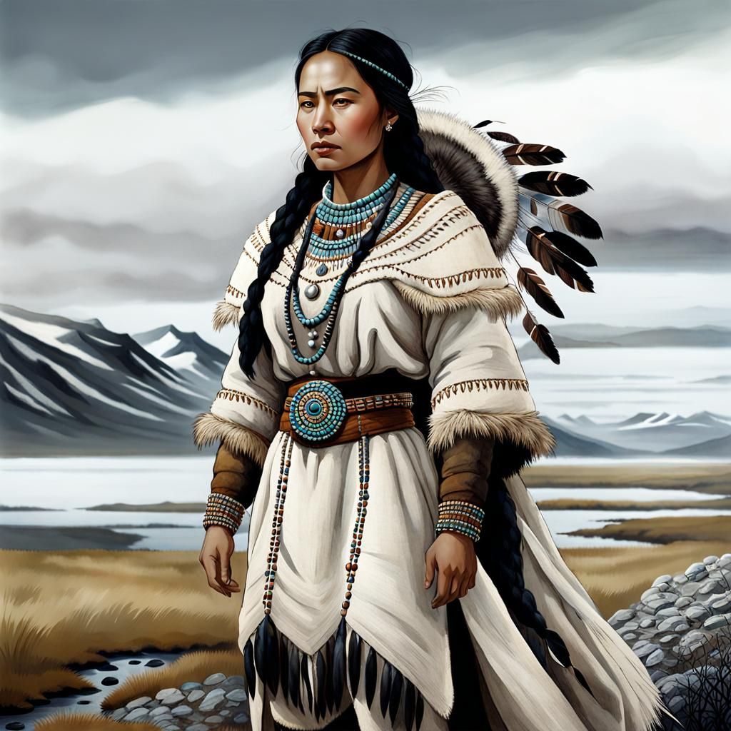 Inuit Woman 3 - AI Generated Artwork - NightCafe Creator