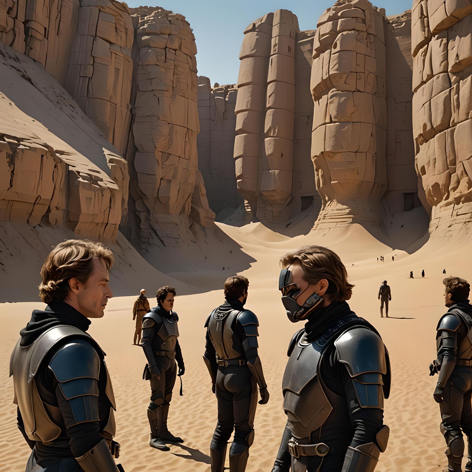 Paul Atreides and the Fremen of Arrakis - AI Generated Artwork - NightCafe Creator