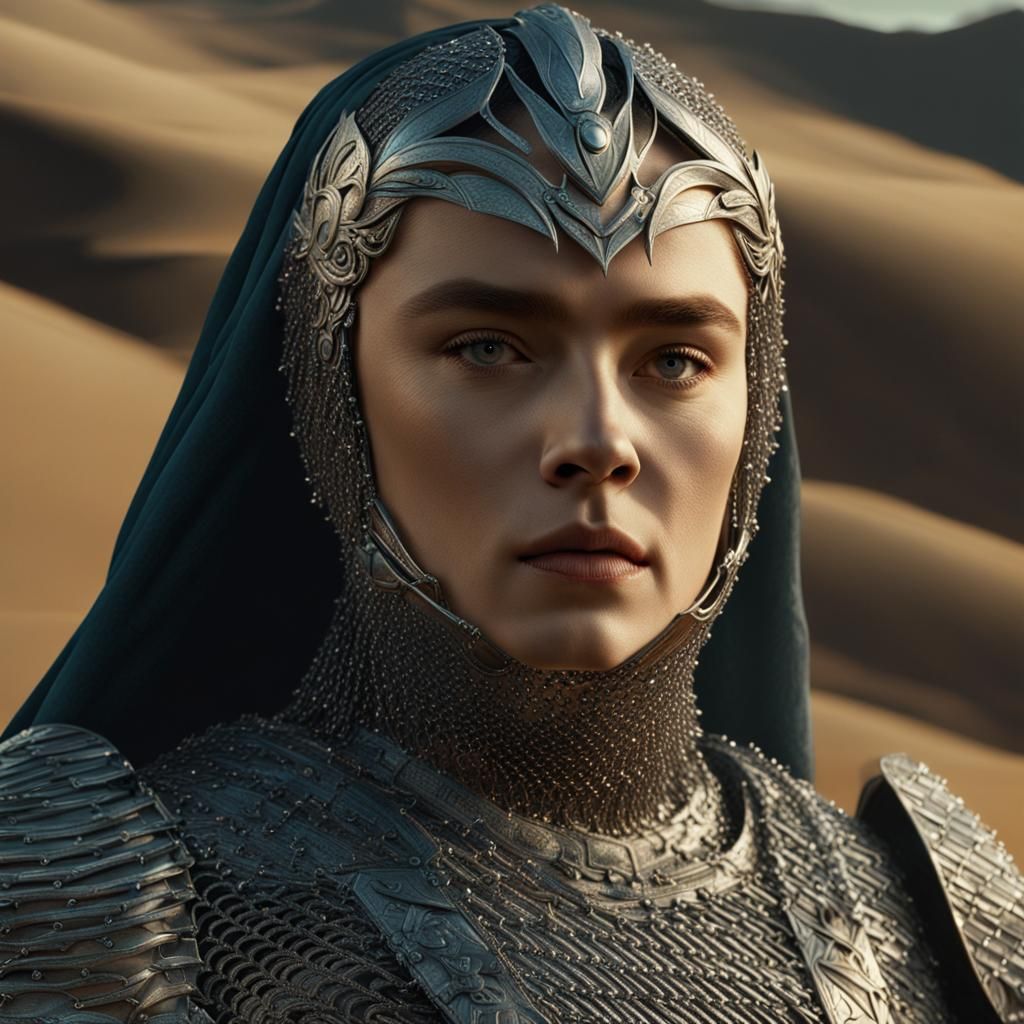 Florence Pugh as Princess Irulan, DUNE PT2 - AI Generated Artwork ...