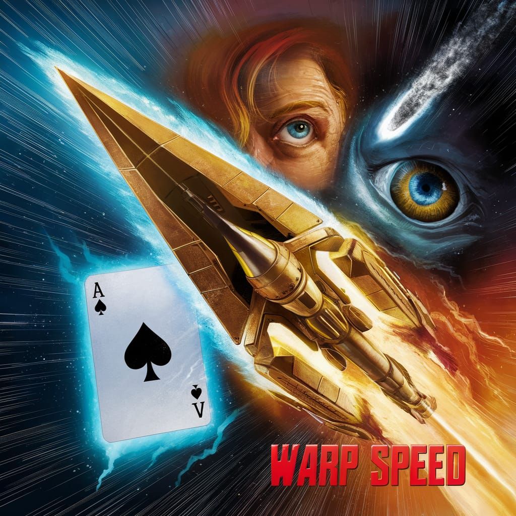 Poster for film "Warp Speed" 1981 - Poster for film "Warp Sp...