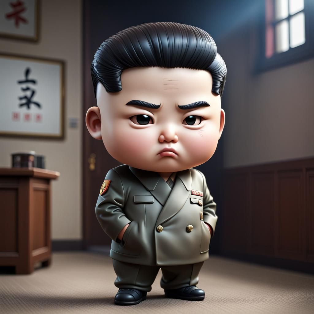 Kin jong-un is a Chibi Characters - AI Generated Artwork - NightCafe ...