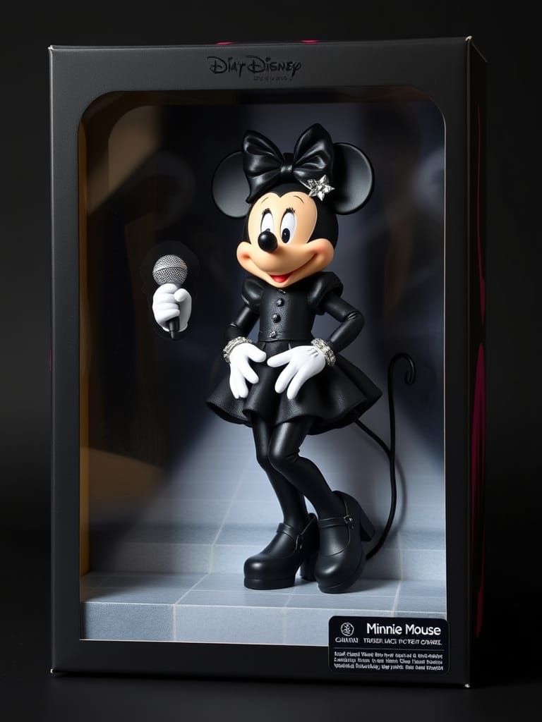 Minnie Mouse - Gothic Minnie Mouse Struts on Catwalk in Hig...